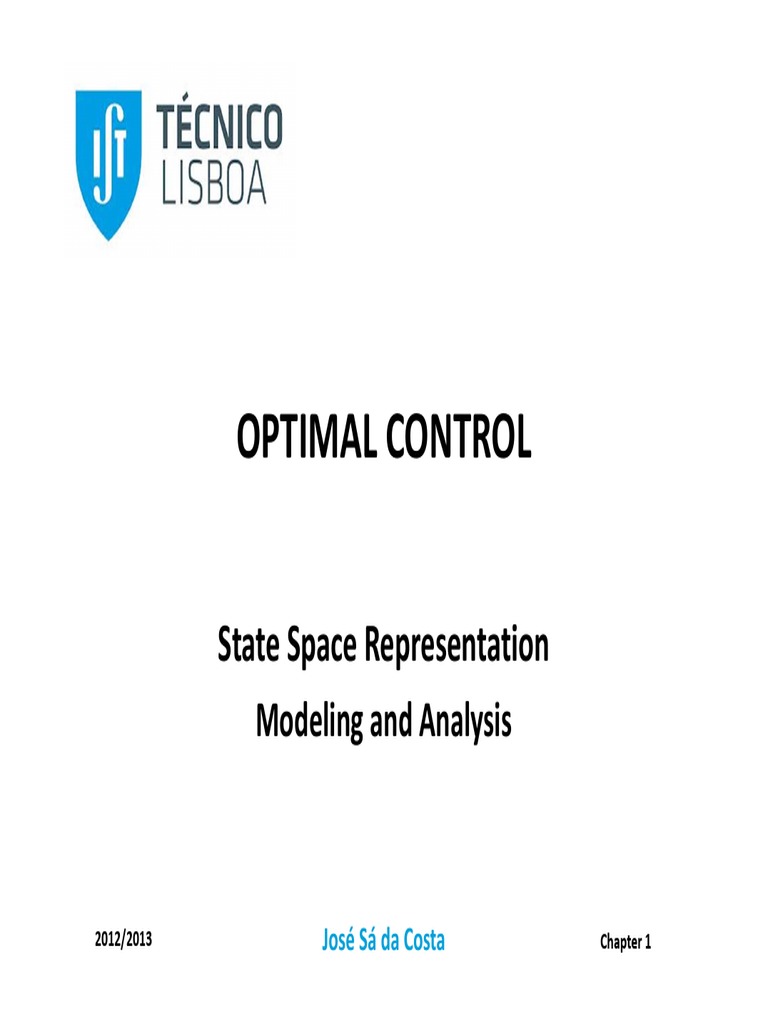 Ch1 State Space Representation Of Ct Systems Pdf Control Theory