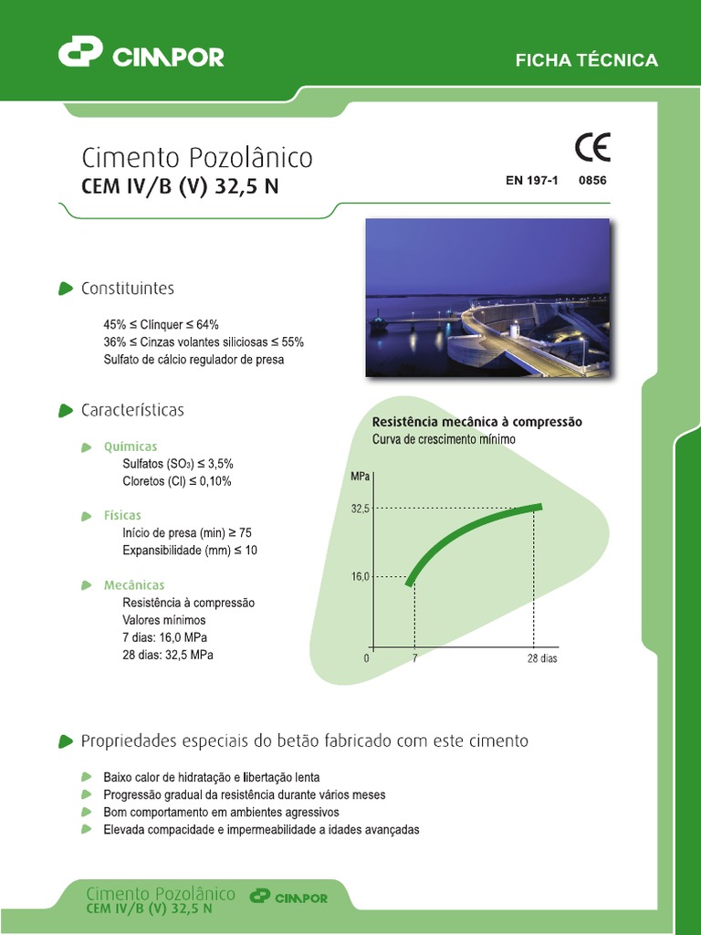 _Ficha_Tecnica_CEM_IV_B_V_32,5N-SR_setembro_2019-3641 | PDF
