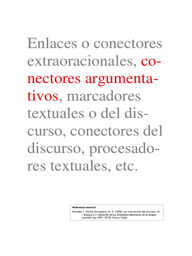Conectores Argumentativos | PDF