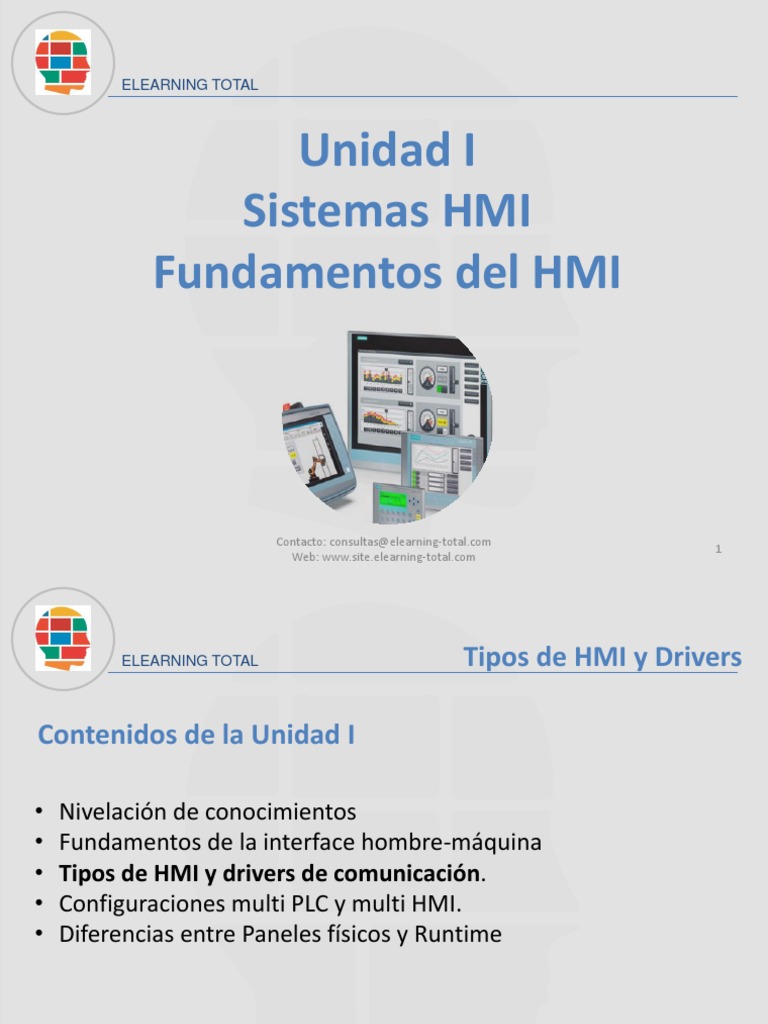 3 Unidad I - Tipos de HMI y Drivers de Comunicación | PDF | Red de computadoras | Pantalla táctil