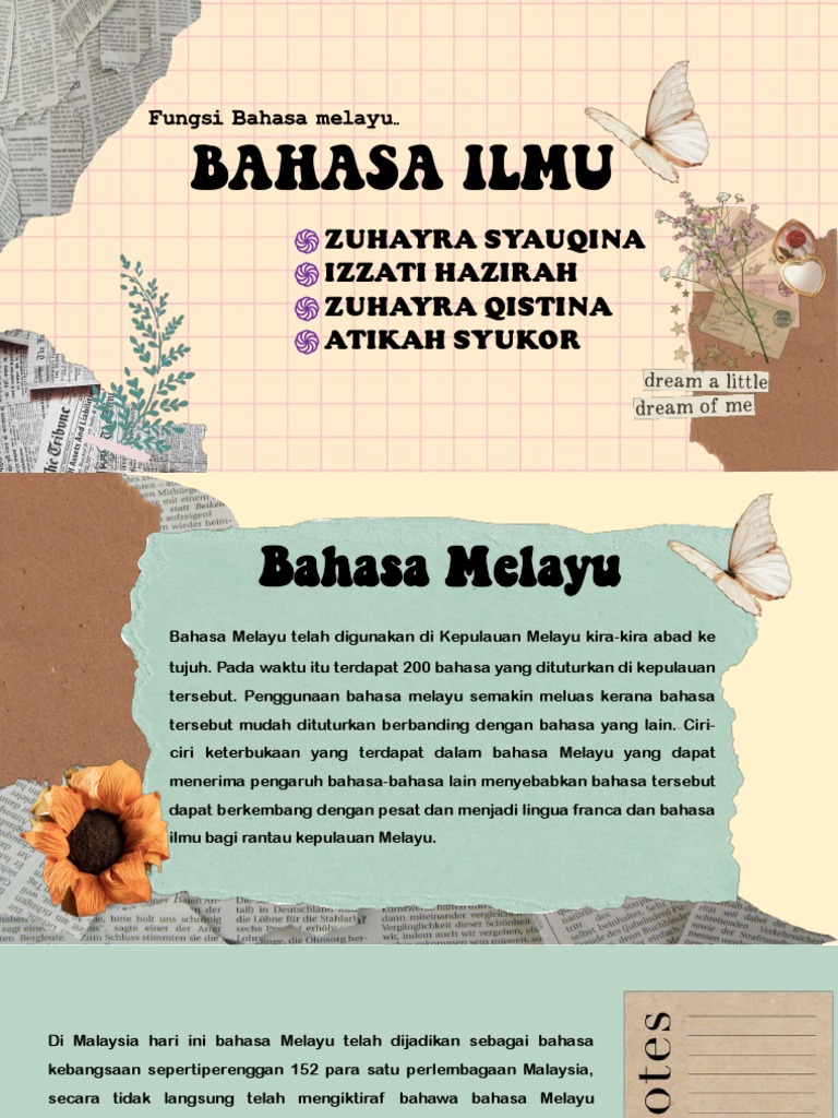 Fungsi Bahasa Melayu, Bahasa Ilmu | PDF