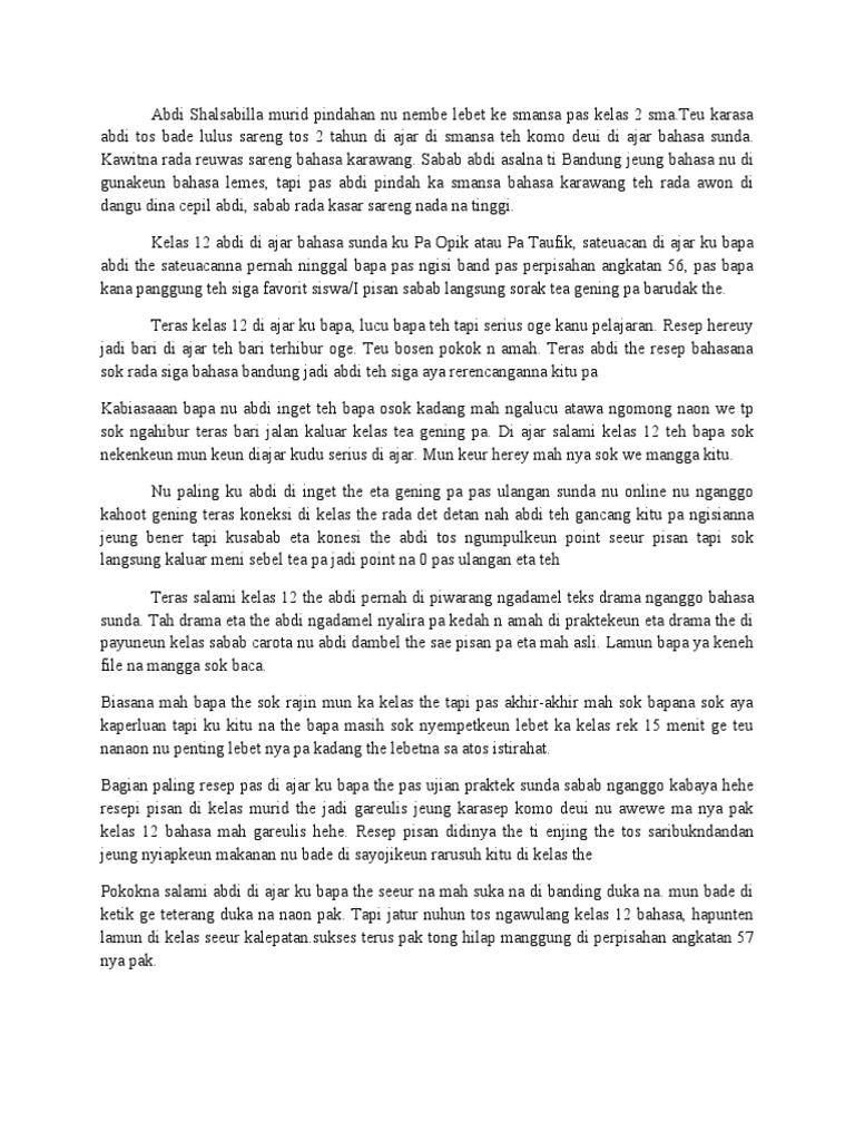 Suka Duka Bahasa Sunda | PDF