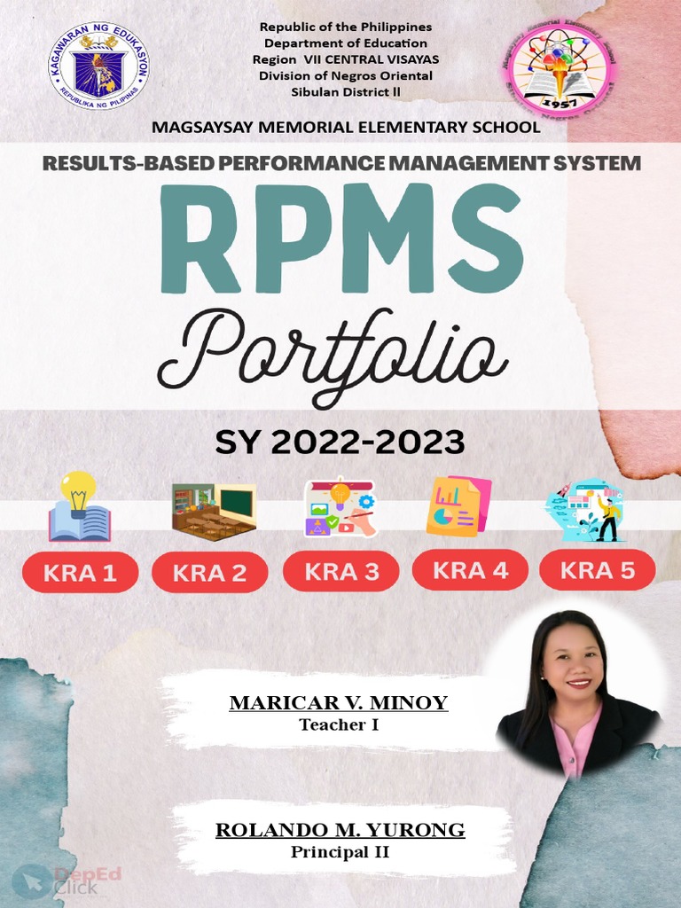 E RPMS Portfolio 2022 2023 | PDF | Learning | Pedagogy
