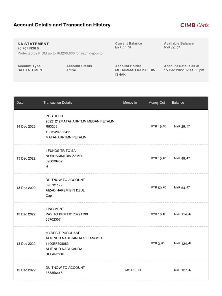 Bank Statements | Download Free PDF | Payments | Business Economics
