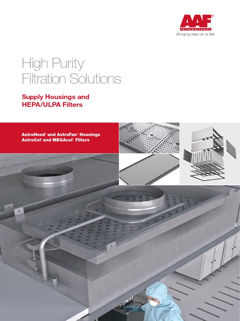 Aaf Brochure High Purity Housings and Hepa Ulpa Filters en Online | PDF ...