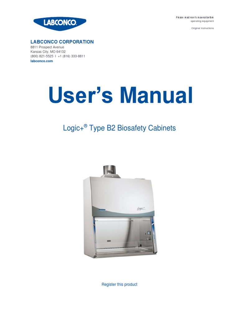 Labconco-Logic b2 Users Manual 3848331 Rev e | PDF | Manufactured Goods | Building Engineering