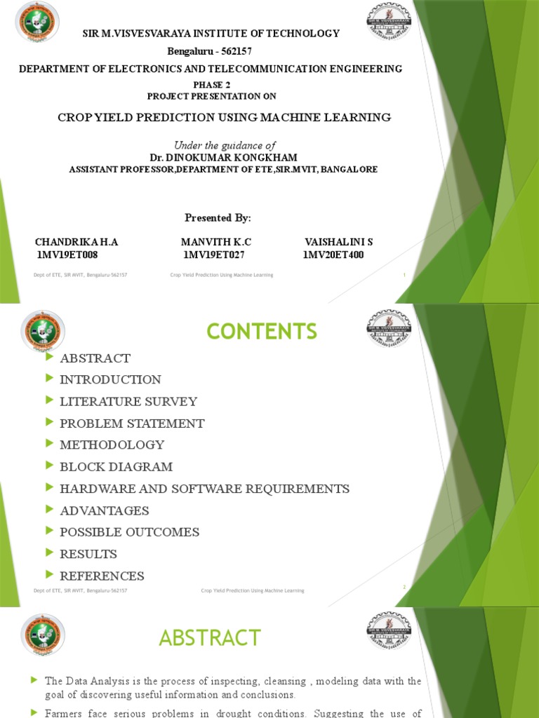 Presentation-1 | PDF | Machine Learning | Prediction