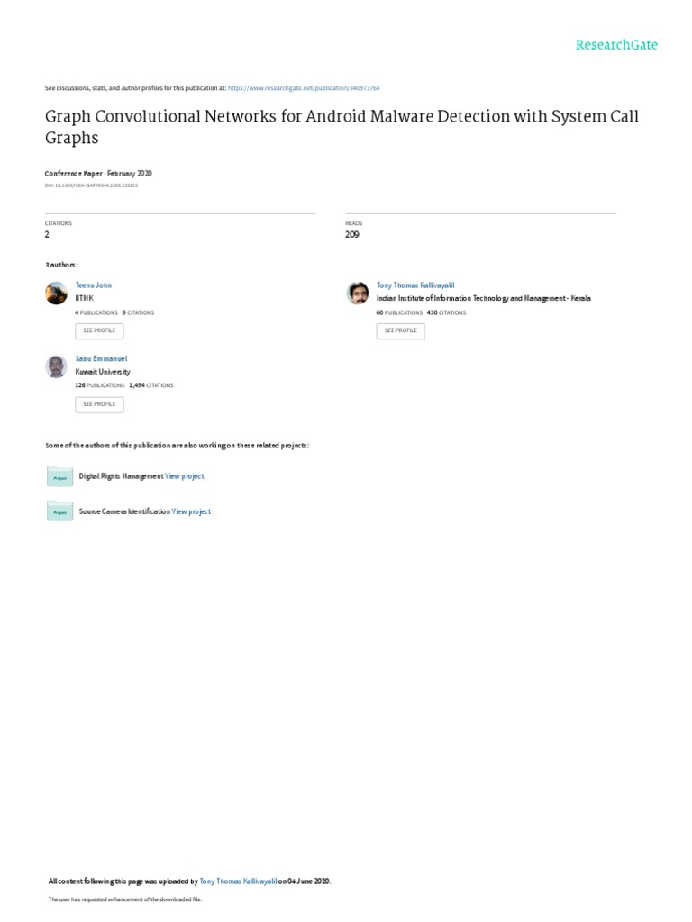 Aph Convolutional Networks For Android Malware Detection With System