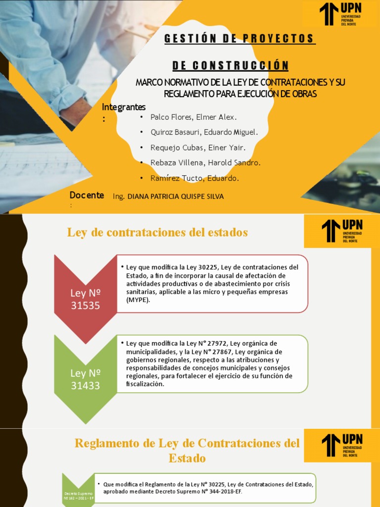 Grupo 04 Trabajo Semana 04 Leyes y Reglamentos de Contrataciones Con El Estado | PDF ...