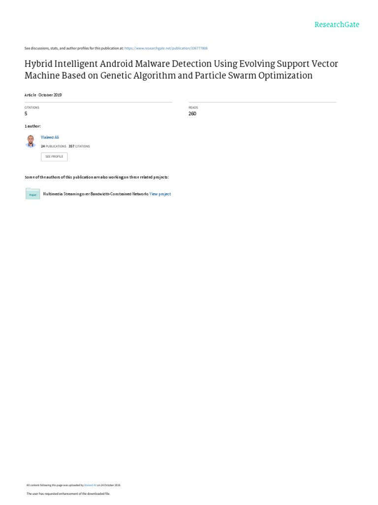 18.hybrid Intelligent Android Malware Detection Using Evolving Support Vector Machine Based On ...