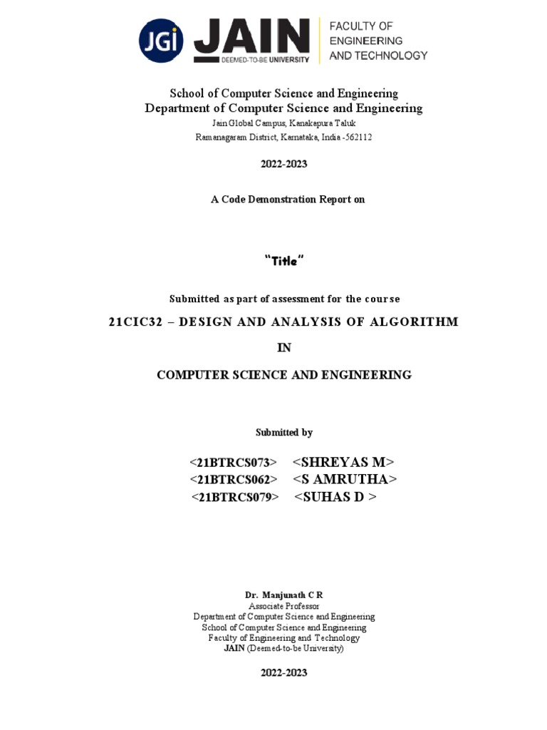 Code Demonstration | PDF | Time Complexity | Software Engineering