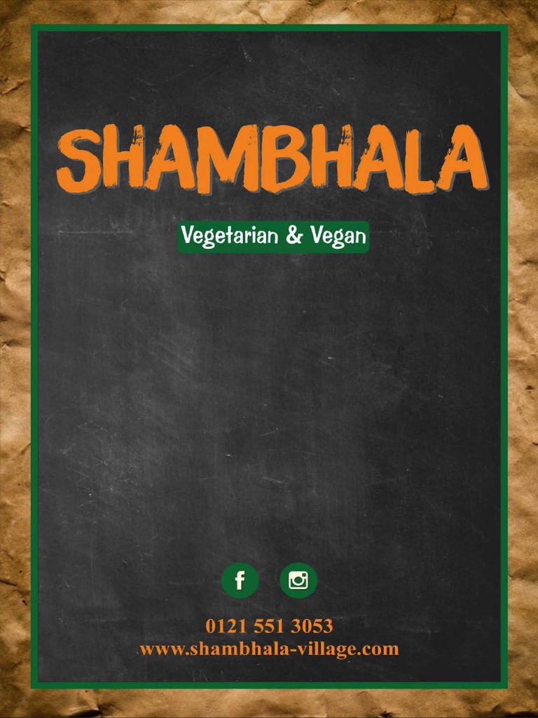 Shambhala Village Menu 2023 | PDF | Indian Cuisine | Chutney