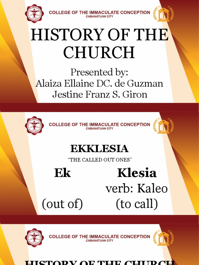 Church History: Key Periods & Events | PDF | Christian Church ...
