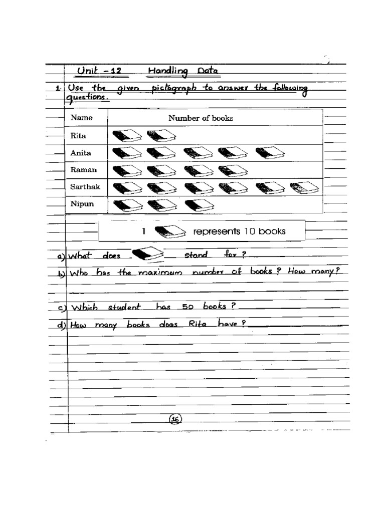 CBSE Class 3 Mathematics Worksheet (1) - Handling Data | PDF CBSE Class 3 Mathematics Worksheet (1) - Handling Data | PDF