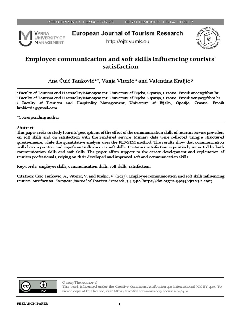 Employee Communication and Soft Skills Influencing | PDF | Nonverbal ...
