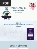 TRANSTORNOS DE ANSIEDADE Resumo DSM | PDF | Transtorno obsessivo compulsivo (TOC) | Ansiedade