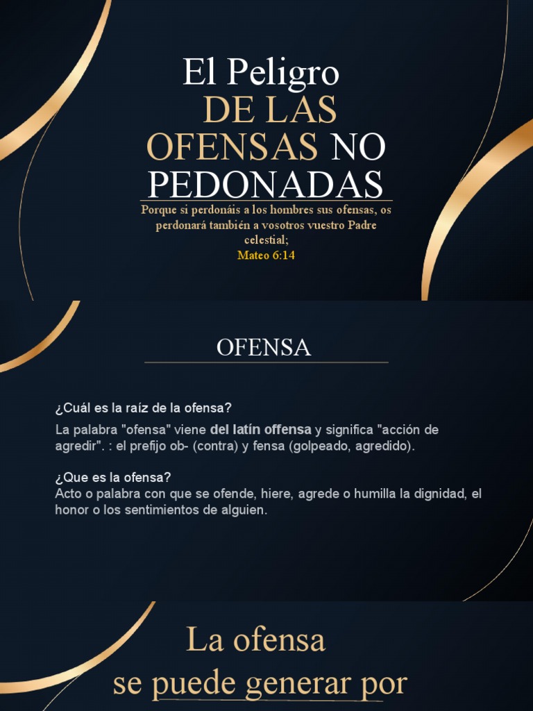 El Peligro de No Perdonar Ofensas | PDF | Oración | Ira