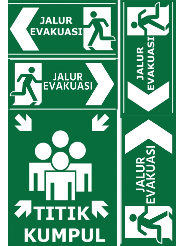 Stiker Jalur Evakuasi | PDF