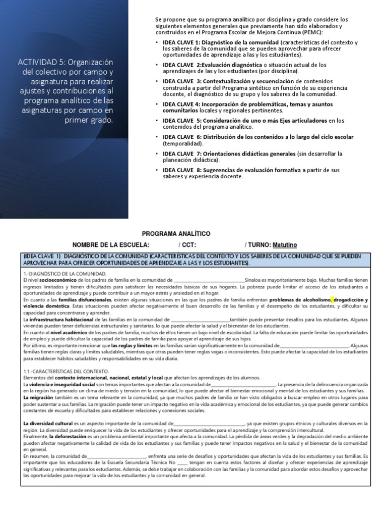 Programa Analitico Paso A Paso Alba Elena Montoya Lopez Pdf