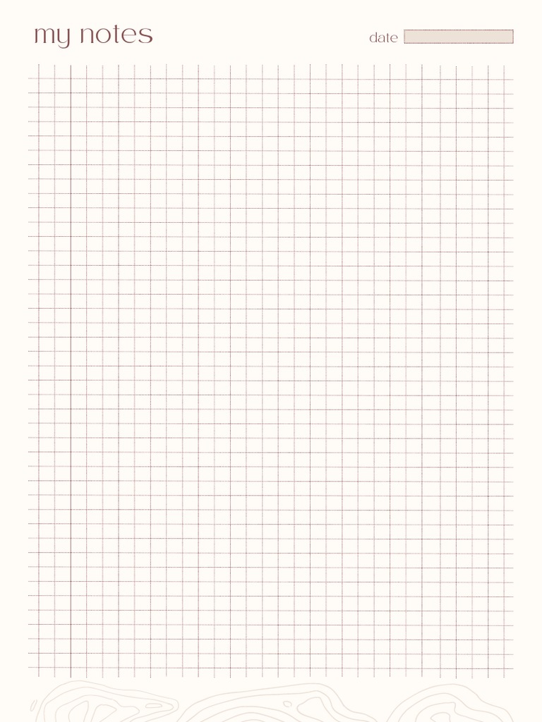 Beige Clean and Minimalist Simple Lined Paper Notes Document A4 | PDF