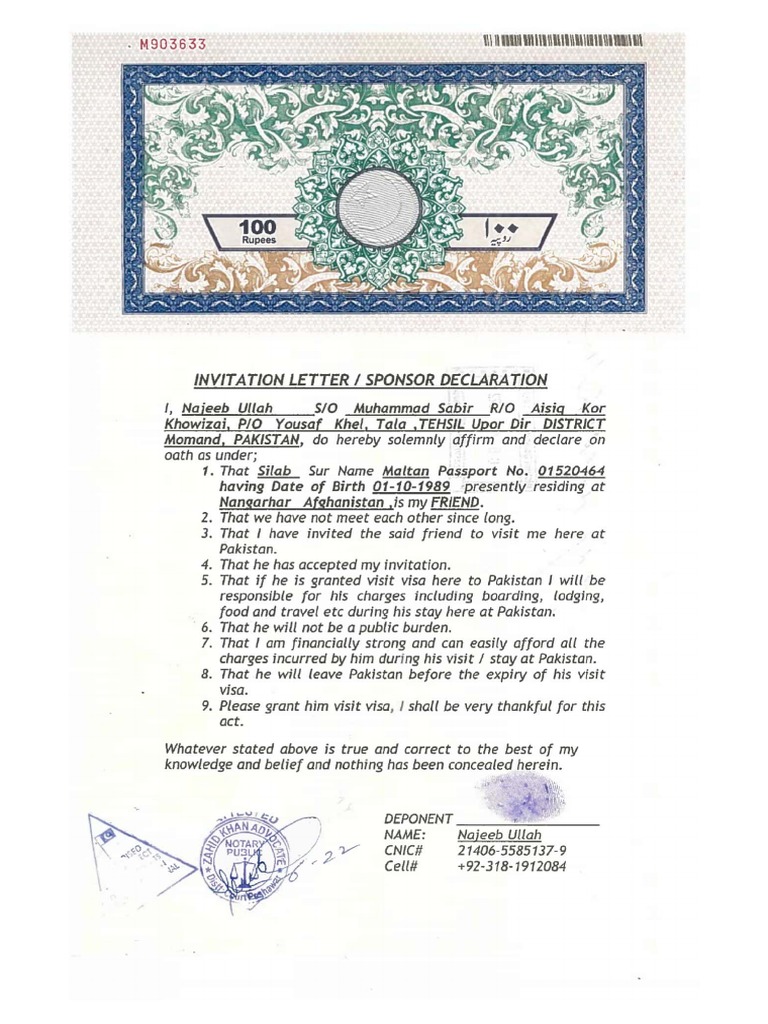 Selab Invitation Letter | PDF