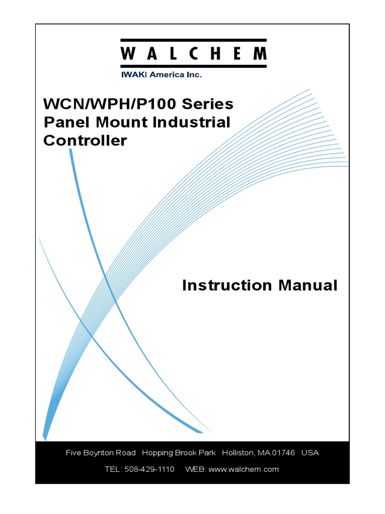 Walchem P100 Manual | PDF | Sensor | Flow Measurement