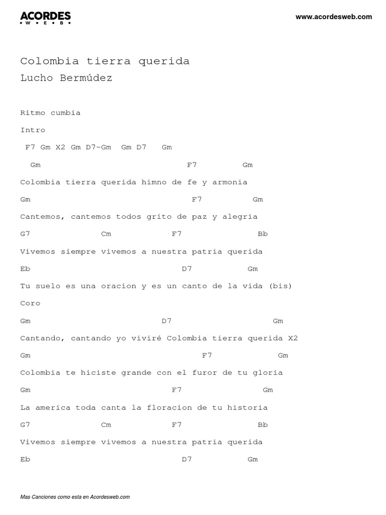 Colombia Tierra Querida: Lucho Bermúdez | PDF