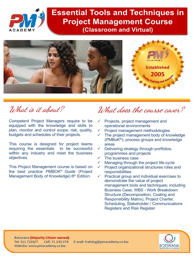 Essentials of Project Management Course | PDF | Project Management | Business