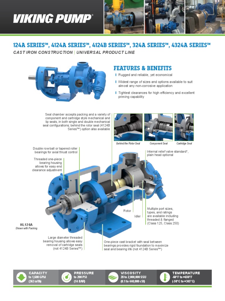 FLYER 124A/4124A SERIES Viking Pumps | PDF | Bearing (Mechanical) | Gas ...