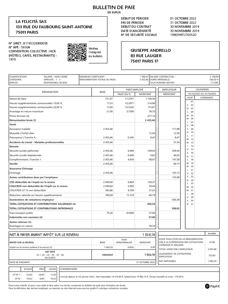 10 Non Mod | PDF | Impôt sur le revenu | Salaires