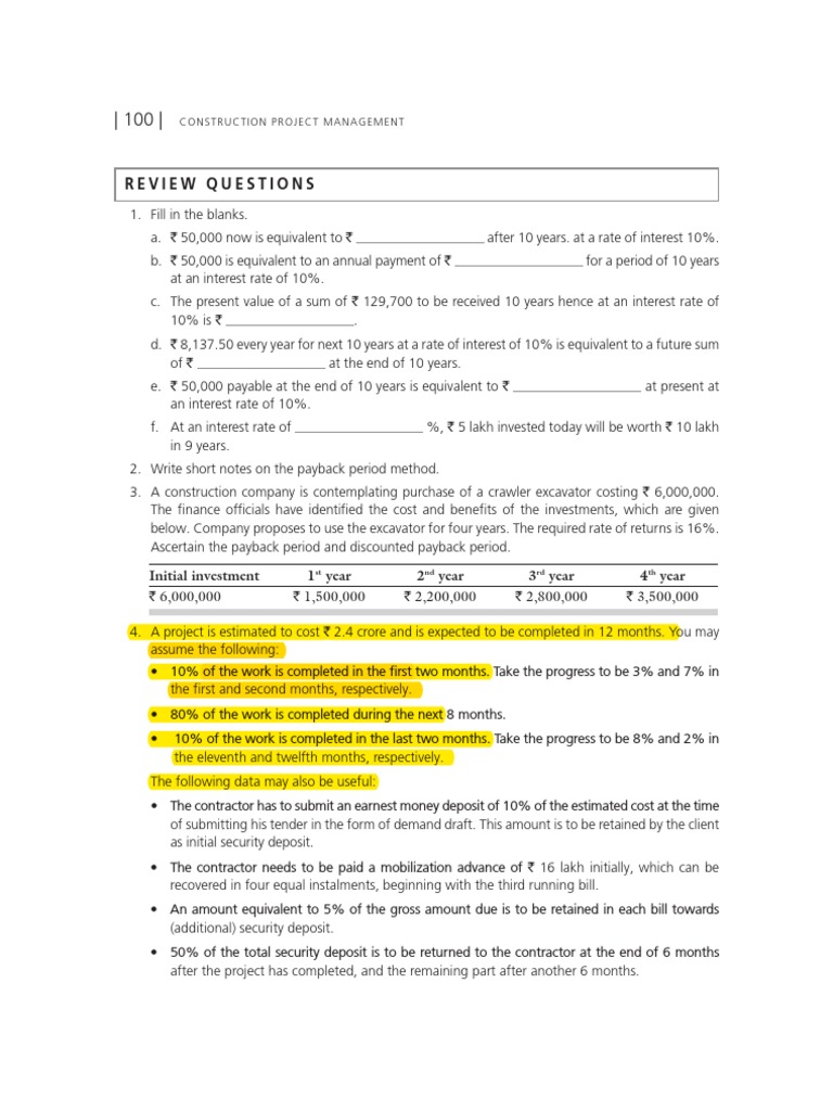 Construction Project Management Assignment | Download Free PDF ...