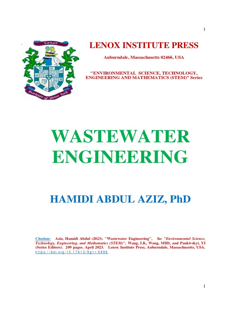 Wastewater Engineering | PDF | Waste | Science