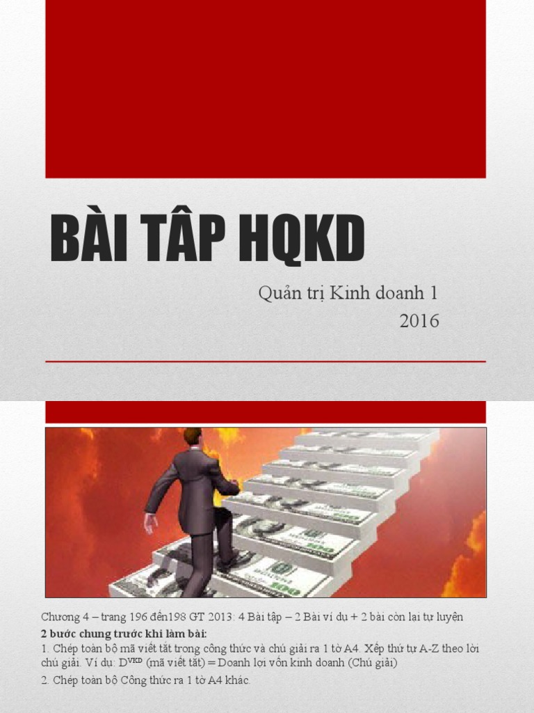 Huong Dan Lam Bai Tap QTKD1 | PDF