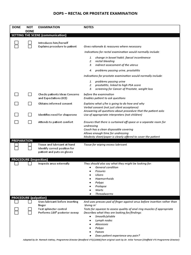 Clinician's Rectal Exam Guide | PDF | Rectum | Clinical Medicine