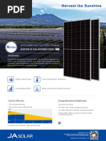 JA Solar Module Datasheet | PDF | Solar Panel | Electric Power