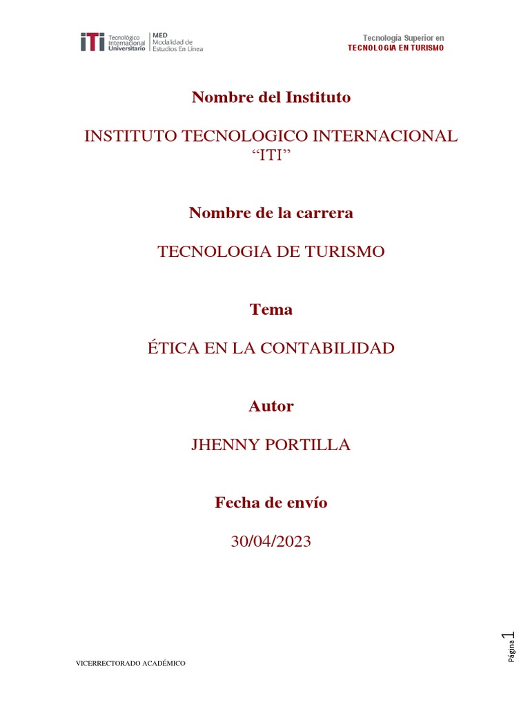 Etica en La Contabilidad y Empresas | PDF