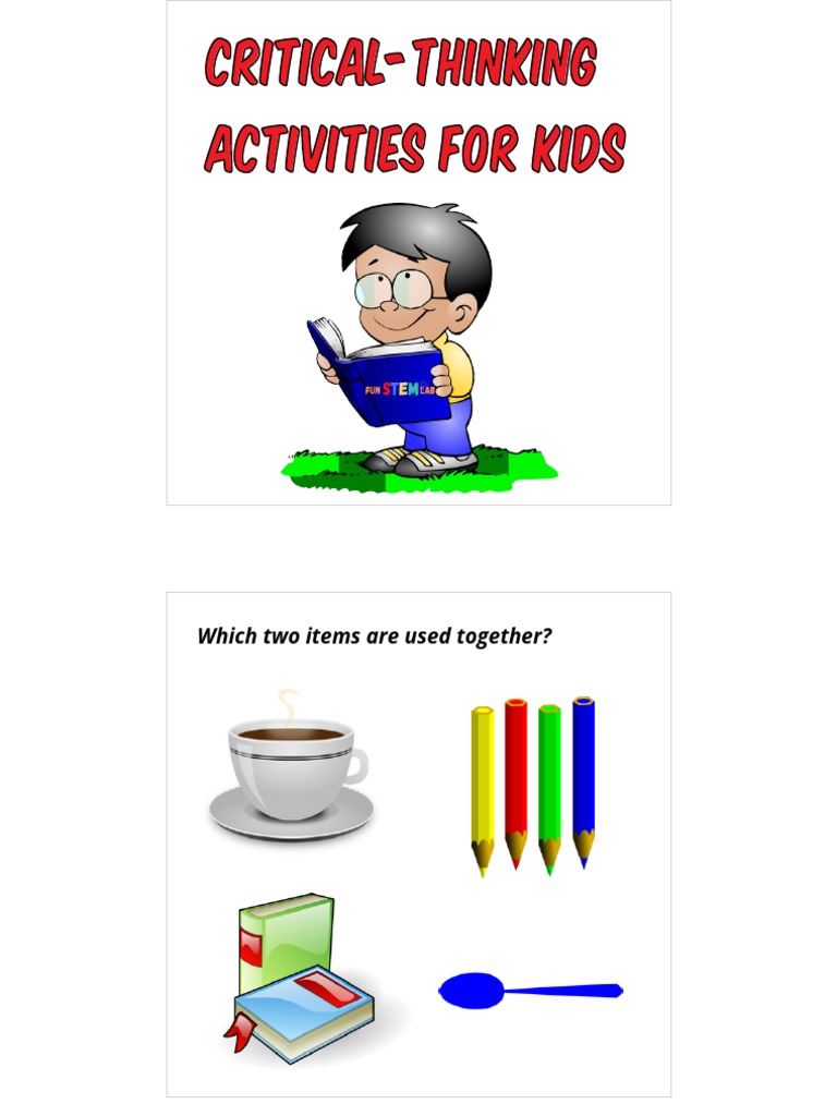 21 Critical Thinking Activities For Kids | PDF