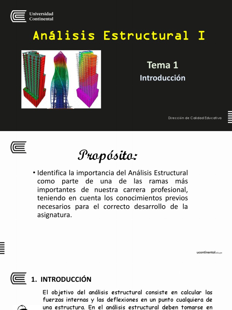 Tema 1 - Introducción | PDF | Ingeniería estructural | Análisis estructural