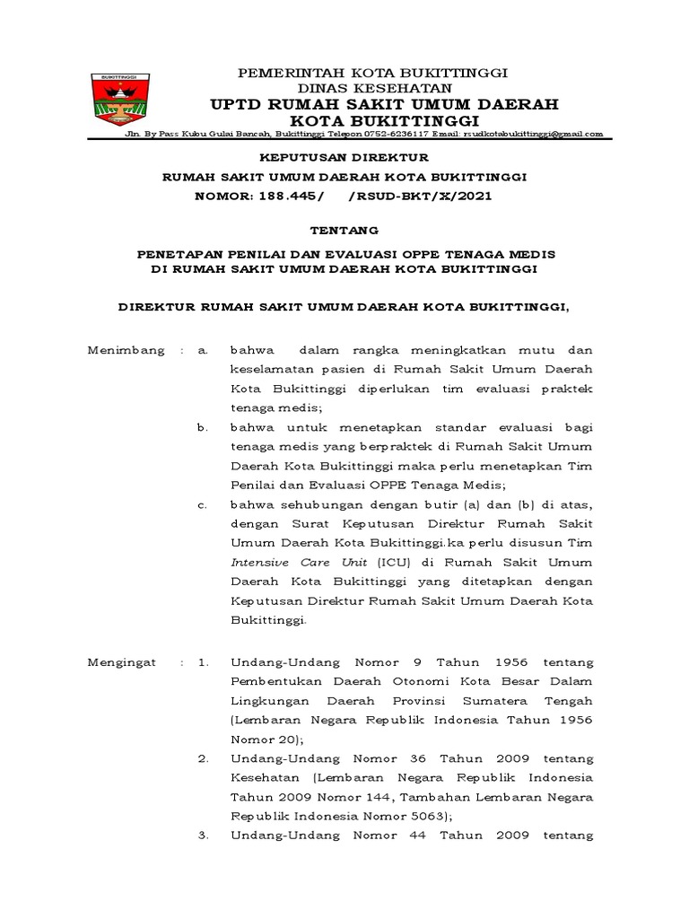 SK Tim Penilai OPPE | PDF