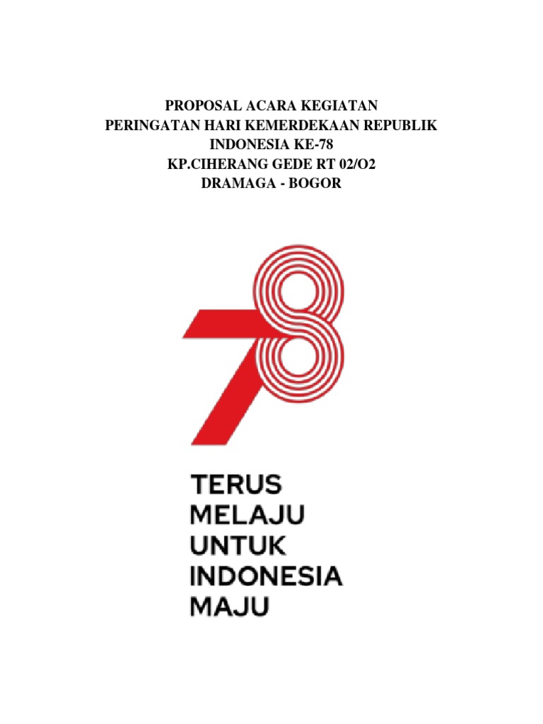 PROPOSAL 78 RT 02 RW 02 | PDF PROPOSAL 78 RT 02 RW 02 | PDF