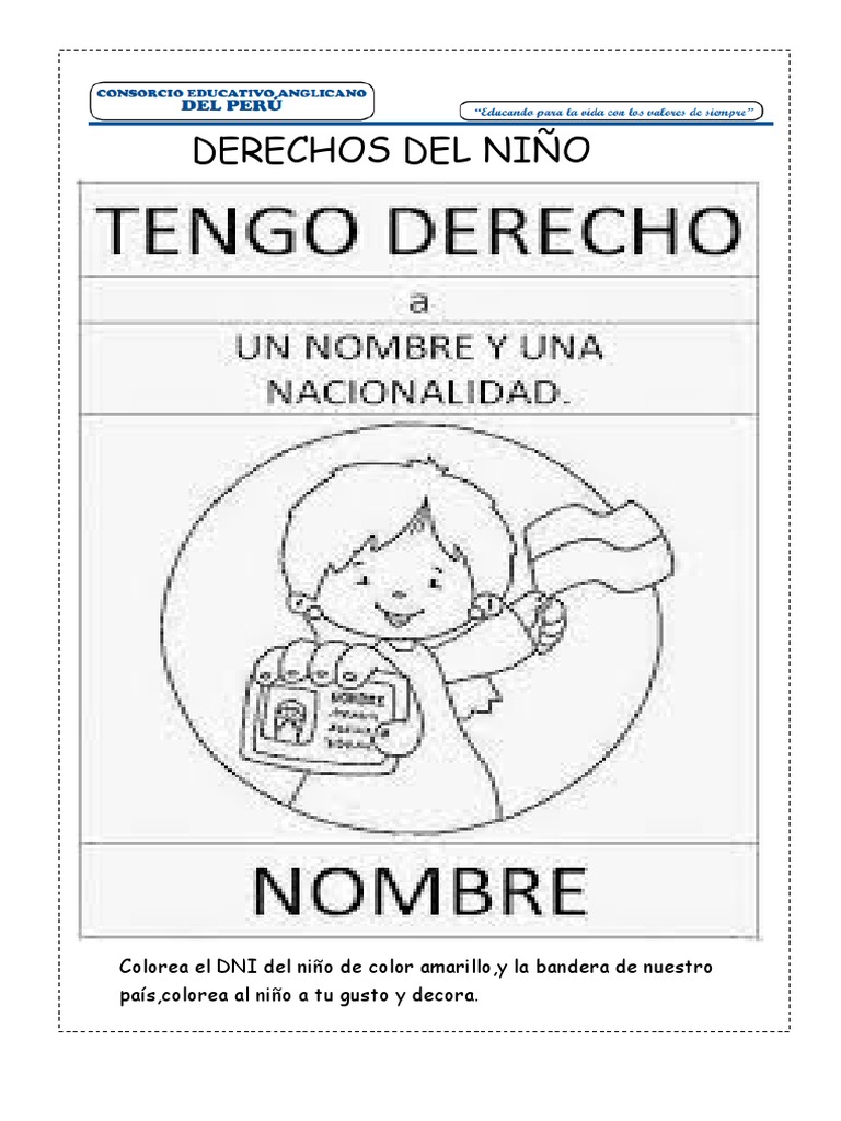 Derechos Del Niño | PDF | Hogar, jardinería y bricolaje | Arte