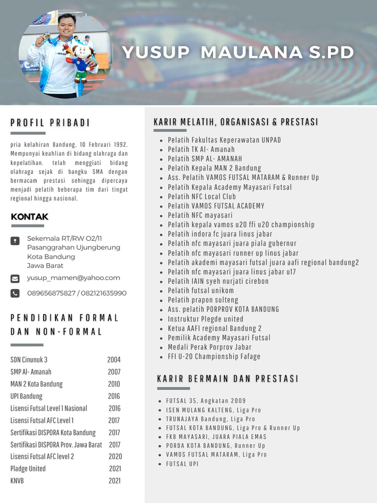 1 CV Yusup Maulana-1 | PDF