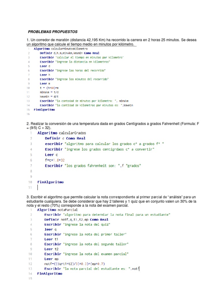 Problemas Propuestos | PDF