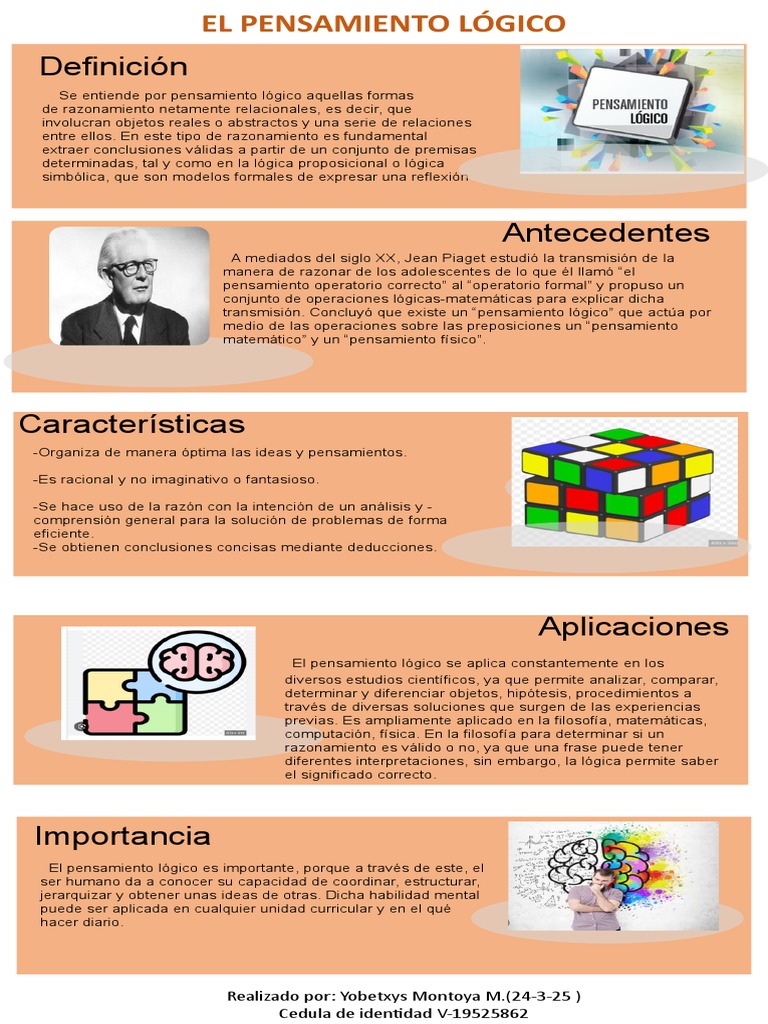 Definición y Aplicaciones del Pensamiento Lógico | PDF | Pensamiento ...
