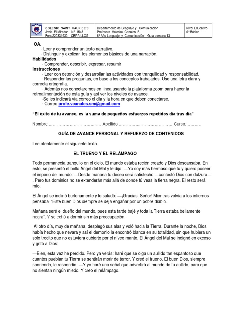 6to Lenguaje Semana13 | PDF | Diablo 6to Lenguaje Semana13 | PDF | Diablo