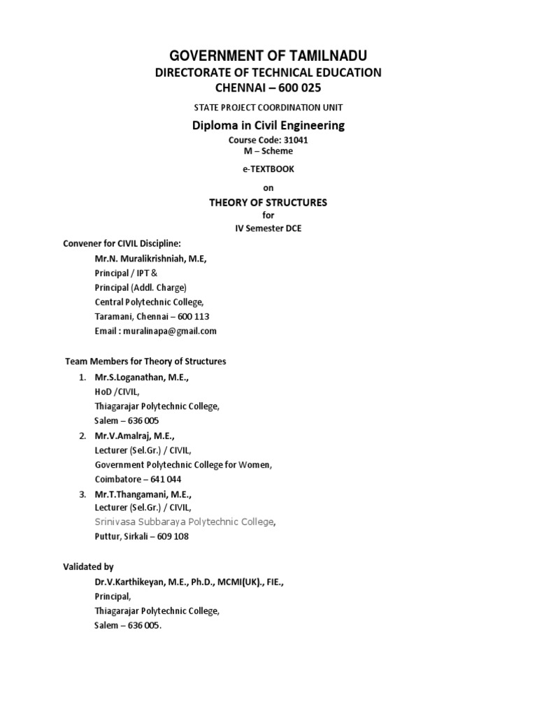 Mechanics Of Structure Pdf Beam Structure Bending