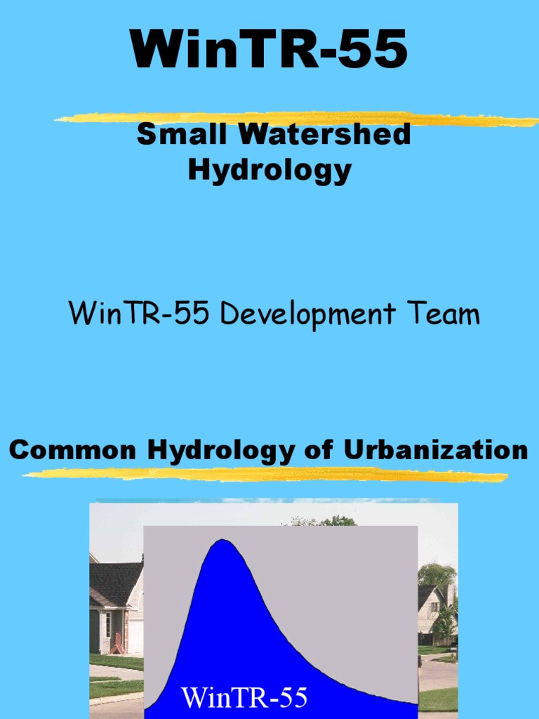 WinTR-55 Tutorial | PDF | Computing | Software