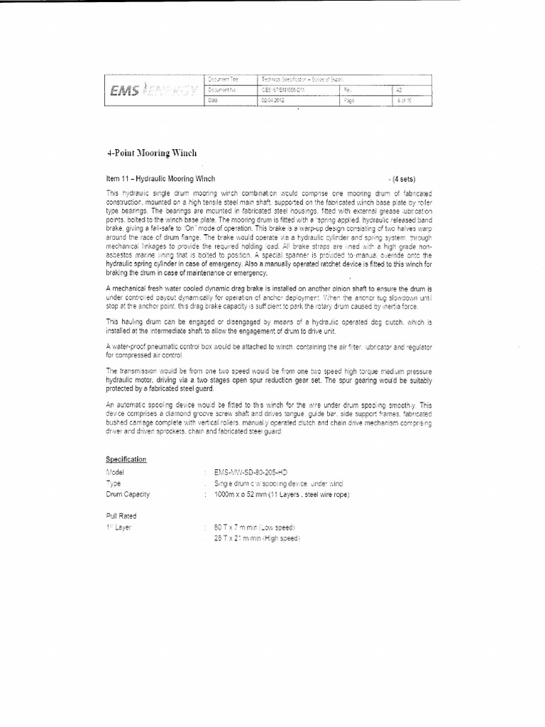 01 EMS 4 - Point Mooring | PDF
