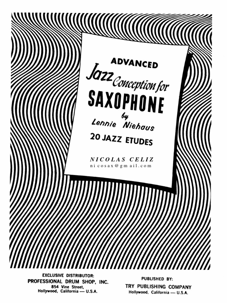 Advanced Jazz Conception For Saxophone Vol 3 | PDF
