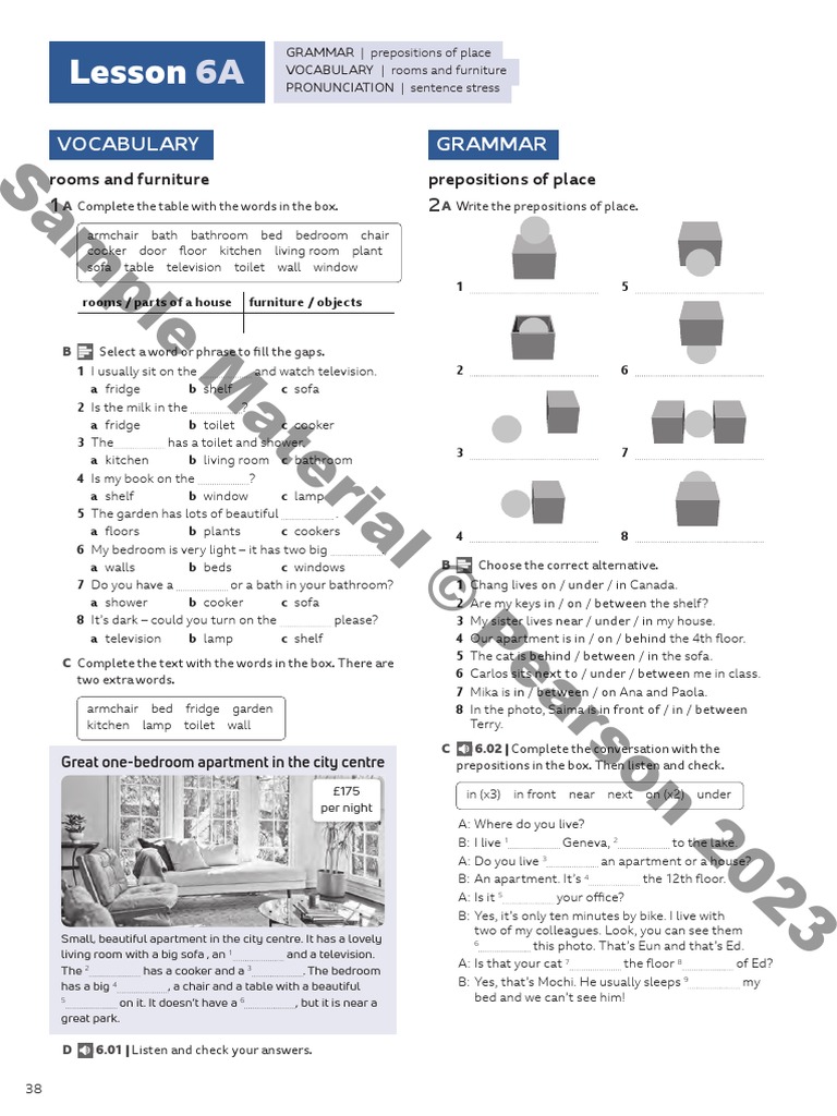Speakout E3 A1 U6 - Workbook | PDF